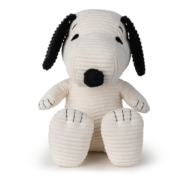 Snoopy bamse, Coduroy cream, 27 cm - Nuser bamse i gaveæske - Lirum ...