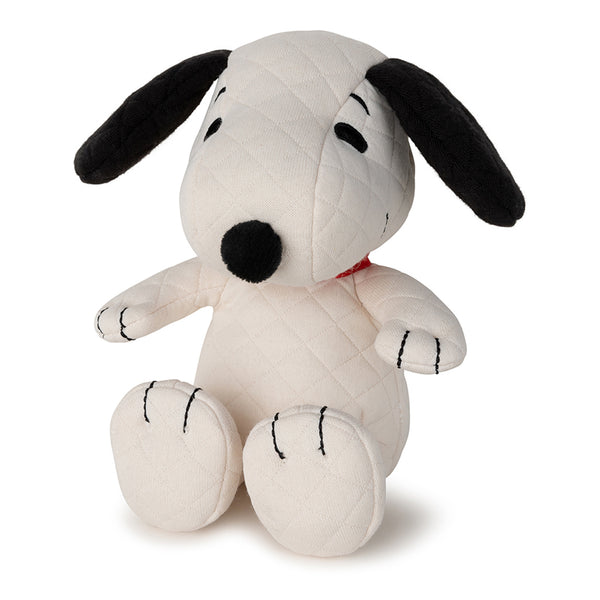 Snoopy bamse, Quilted Jersey cream, 17 cm - Nuser bamse i gaveæske ...