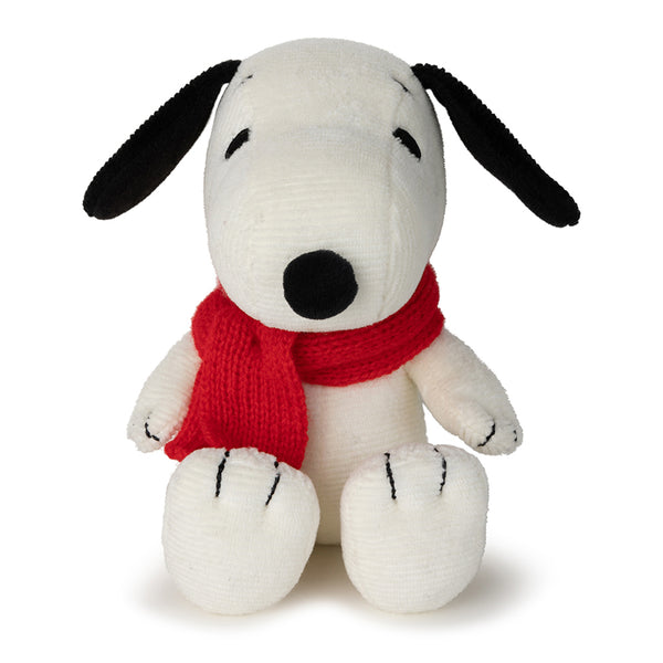 Snoopy bamse m tørklæde, 17 cm - Nuser bamse - Lirum Larum Leg