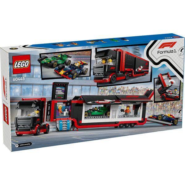 LEGO® City Project Alicia 2025, F1®-lastbil med RB20 og AMR24 F1®-bile ...