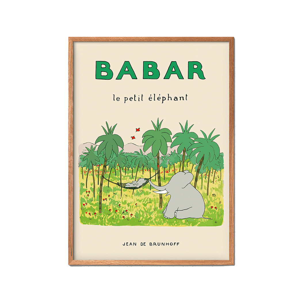 Le Petit Éléphant, Babar plakat, Jean de Brunhoff - flere størrelser ...