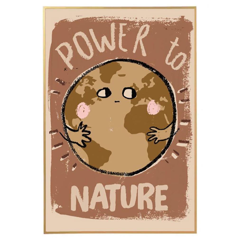 Studio Loco børneplakat, Power to nature - 50 x 70 cm – Lirum Larum Leg