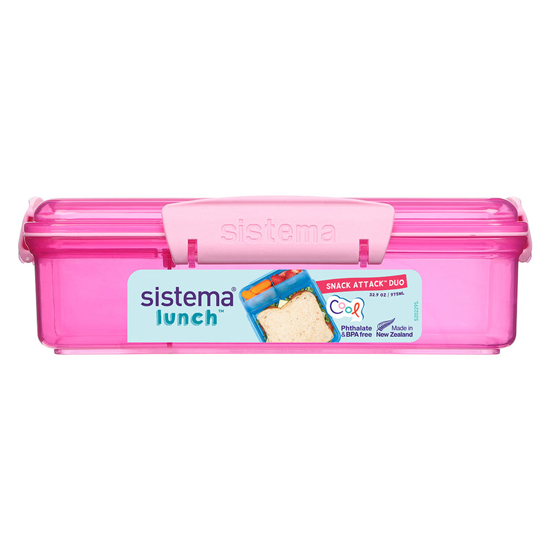 Sistema Snack Attack Duo lunch 975 ml, Pink - Lirum Larum Leg